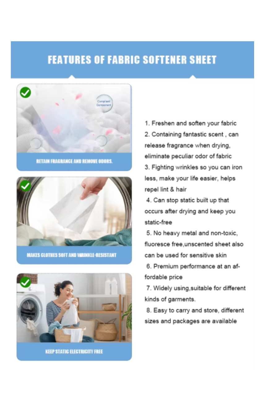 Super Wow - Laundry Softener Sheets - Sheet Whisper